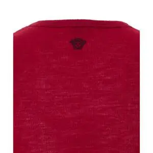 Versace Embroidered Medusa Ribbed Wool T-shirt - Red