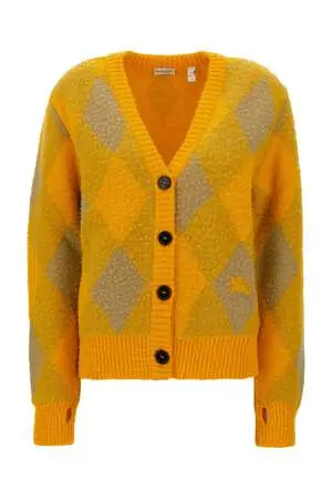 BURBERRY BURBERRY Argyle V-Neck Cardigan