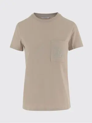 Max Mara Cotton T-shirt With Pocket Detail