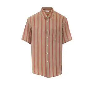 Saint Laurent Cassandre Striped Short Sleeves Shirt