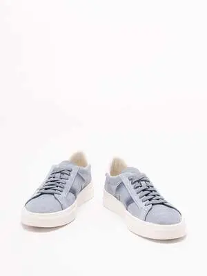 Santoni Lace-up Calf Leather Sneakers - Multicolor
