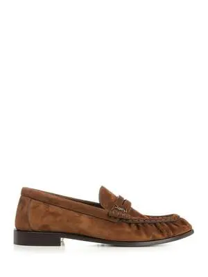 Saint Laurent Le Loafer Suede Moccasin - Brown