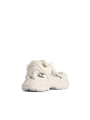 Versace Mercury Leather Blend Sneakers - White