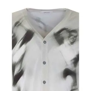 Versace Graphic Print Silk Cardigan