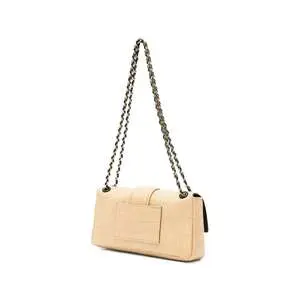 Jacquemus Neutrals Raffia Shoulder Bag - Cream