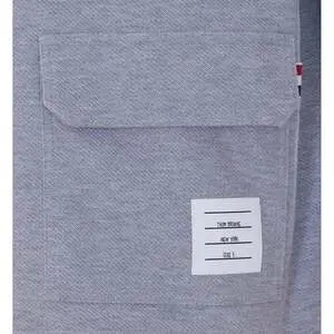Thom Browne Oversize Zip-up Parka With Striped Logo Detail