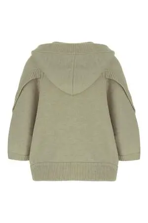 Max Mara Knitwear Cardigan With Hood And Button Detail