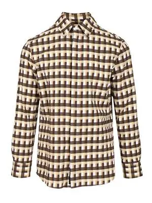Bottega Veneta Checked Shirt