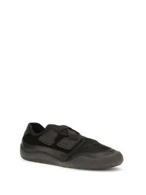 Prada Montecarlo Re-edition 2005 Suede And Re-nylon Sneakers - Black