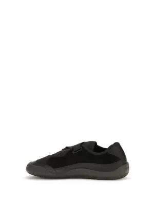 Prada Montecarlo Re-edition 2005 Suede And Re-nylon Sneakers - Black