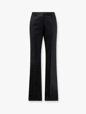 TOM FORD Wool And Silk Blend Trousers - Black