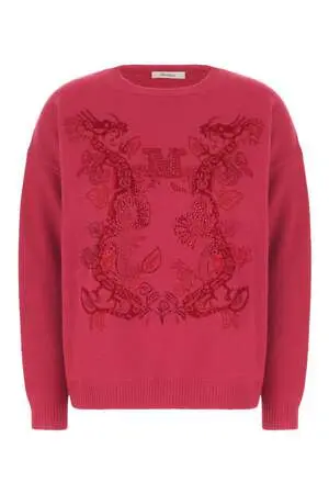Max Mara Embellished Dragon Motif Knitwear