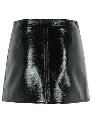 COURREGES Vinyl Mini Skirt - Black