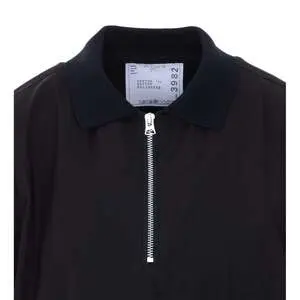 Sacai Half Zip Polo