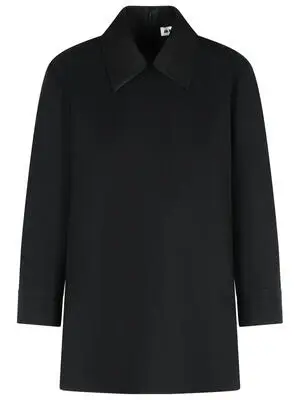 JIL SANDER Wool Blouse - Black