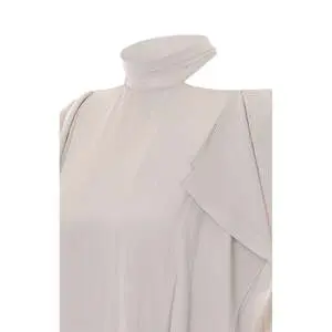 LANVIN Frilled Charmeuse Top