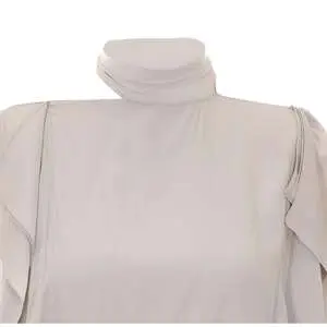 LANVIN Frilled Charmeuse Top