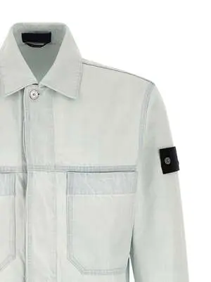 Stone Island Cotton Denim Jacket - Blue