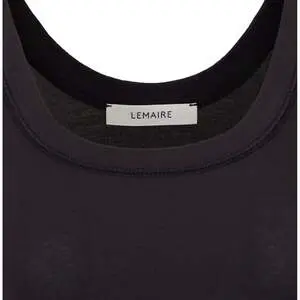 LEMAIRE Ribbed Tank Top - Black