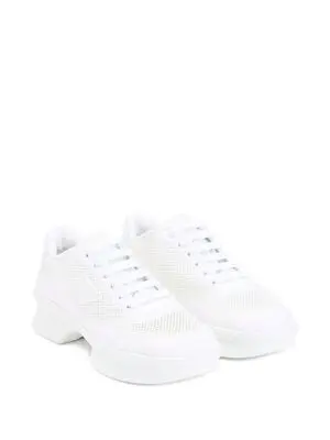 Prada Mesh And Re-nylon Sneakers - White