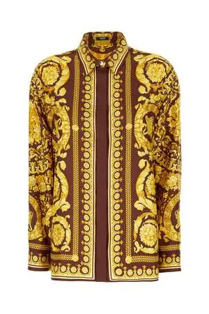 Versace Long Sleeve Printed Shirt - Multicolor