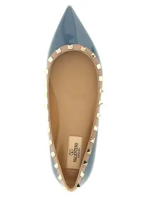 Valentino Garavani Rockstud Patent Leather Ballet Flats