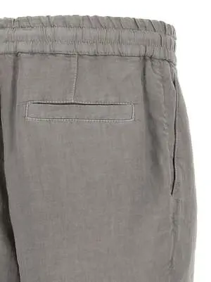 Brunello Cucinelli Garment-dyed Linen Bermuda Shorts - Gray