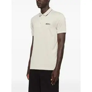 BOSS Neutrals Polo Shirts - Cream
