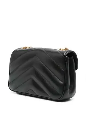 Saint Laurent Loulou Small Bag In Matelassé Lambskin - Black