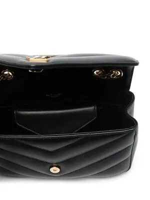Saint Laurent Loulou Small Bag In Matelassé Lambskin - Black