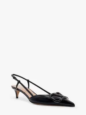 Valentino Garavani Patent Leather Vlogo Slingback Pumps - Multicolor