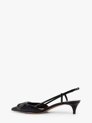 Valentino Garavani Patent Leather Vlogo Slingback Pumps - Multicolor