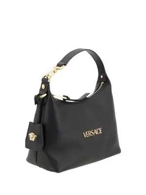 Versace Leather Hobo Handbag