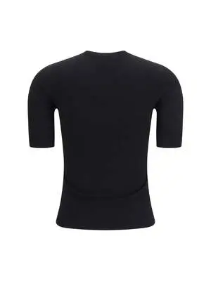 Max Mara Ottano Crewneck Short Sleeve T-shirt - Black