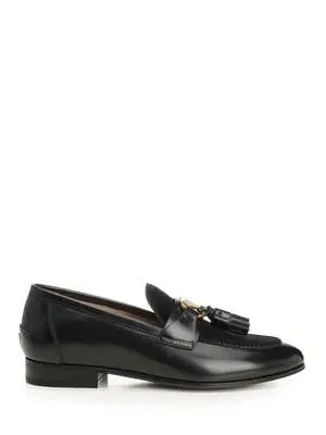Valentino Garavani Vlogo Leather Loafers With Tassels