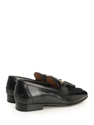 Valentino Garavani Vlogo Leather Loafers With Tassels