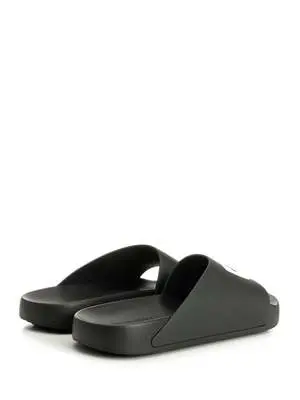 Givenchy Rubber Slides With Logo - Black