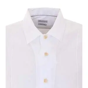 Brunello Cucinelli Easy Fit Linen Shirt With Crete