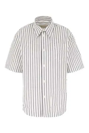AMI Paris Striped Short Sleeve Shirt - Multicolor