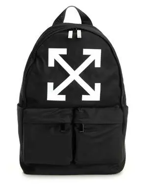 Off-White Arrow Print Backpack - Black