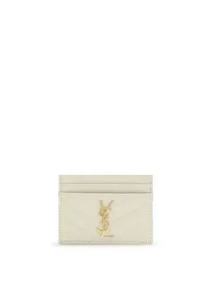 Saint Laurent Saint Laurent Women Matelassé Leather Cardholder Multicolor