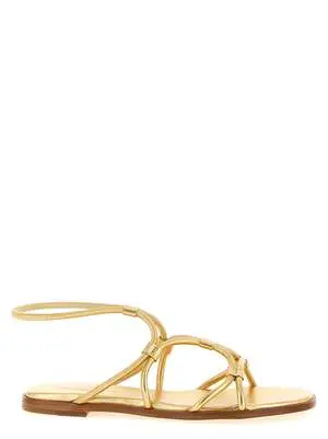 GIANVITO ROSSI G32574" Nappa Leather Ankle Strap Sandals