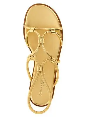 GIANVITO ROSSI G32574" Nappa Leather Ankle Strap Sandals