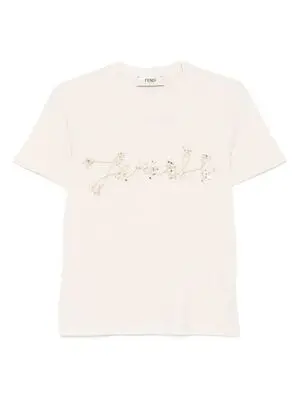 Fendi Embroidered T-shirt - Multicolor