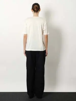 TOTEME Silk And Cotton Blend V-neck T-shirt
