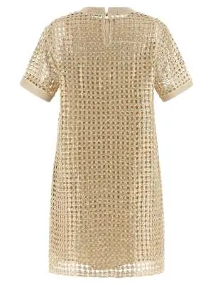 Brunello Cucinelli Knit Dress With Sequins