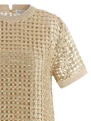 Brunello Cucinelli Knit Dress With Sequins