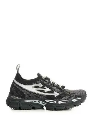 Off-White Be Right Back" Logo Lace-up Sneakers - Black