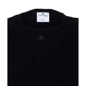COURREGES Logo Baby Spongy T-shirt - Black