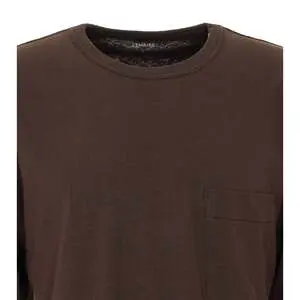 LEMAIRE Boxy Fit T-shirt - Brown